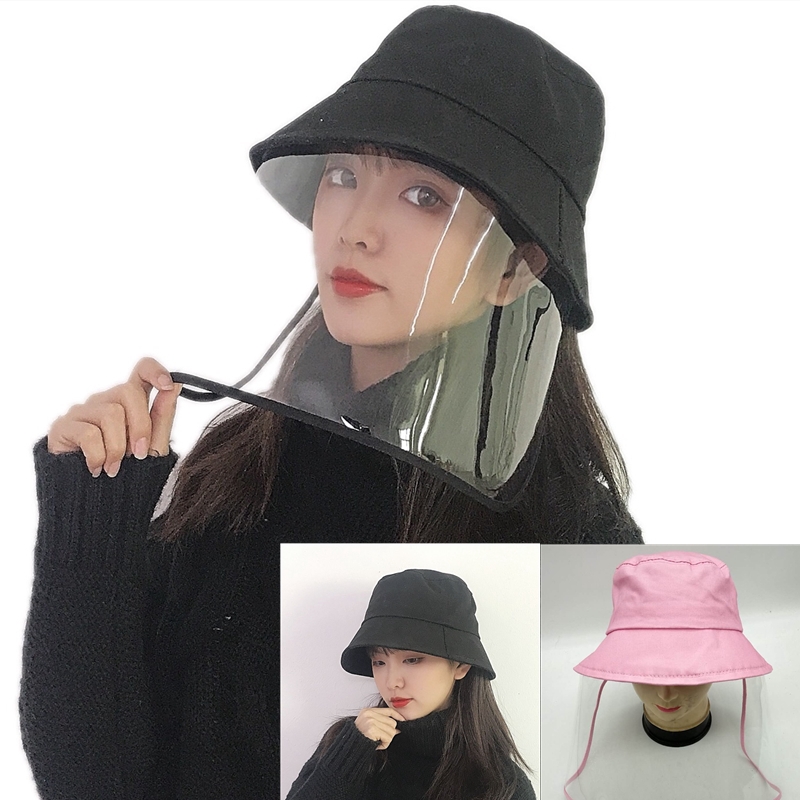 Womens Unisex Sun Hat Removable Facial Protective Face Cover Cap ...