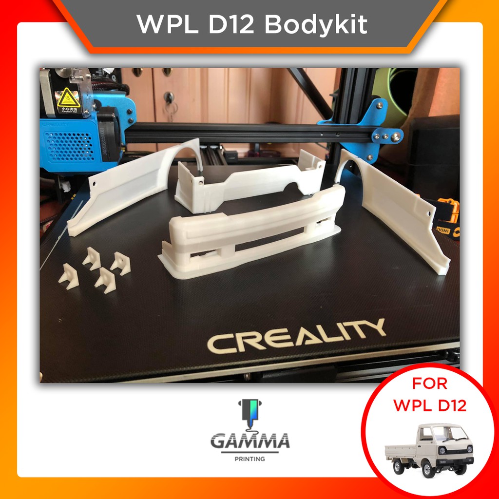 Wpl D12 Suzuki Carry Upgrade Drift Body kit - Bumper Bodykit | Shopee ...