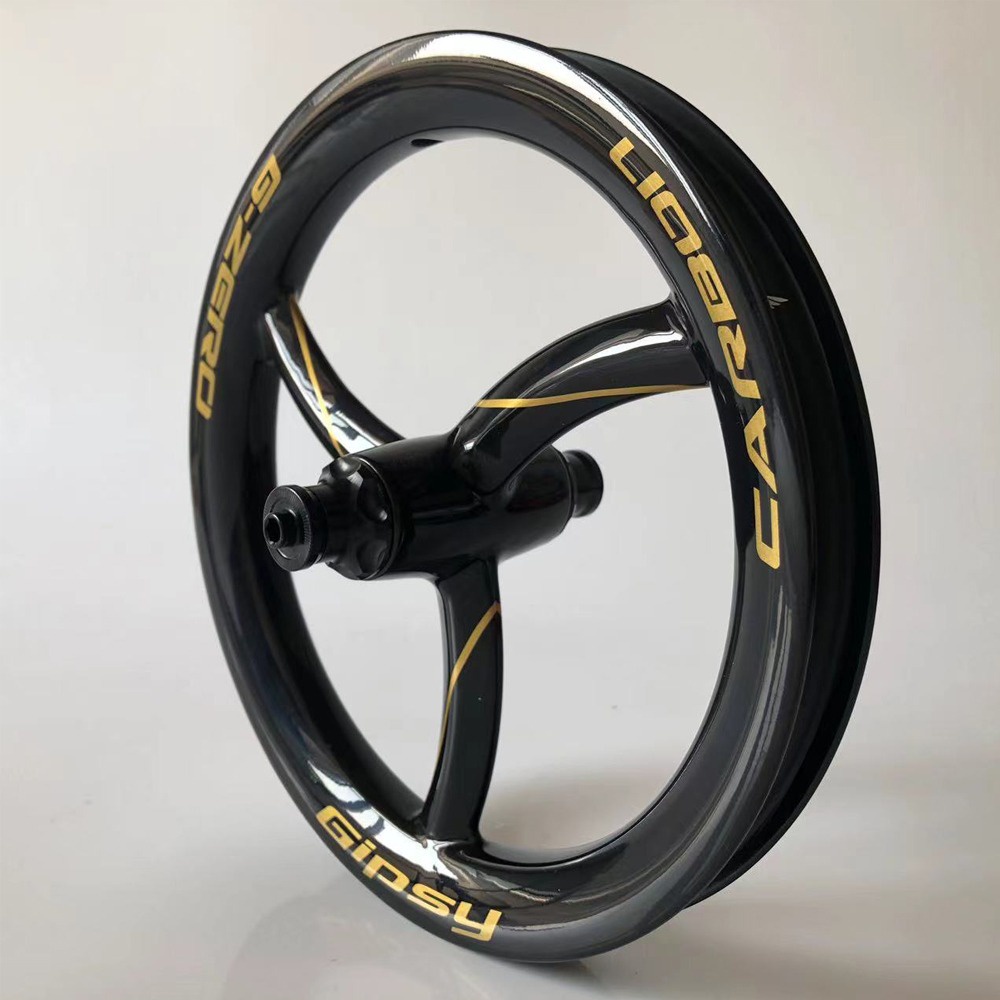 GIPSY Carbon 12 Inch Wheels 3 Spoke Balance Bike Wheelset 25mm Kids ...