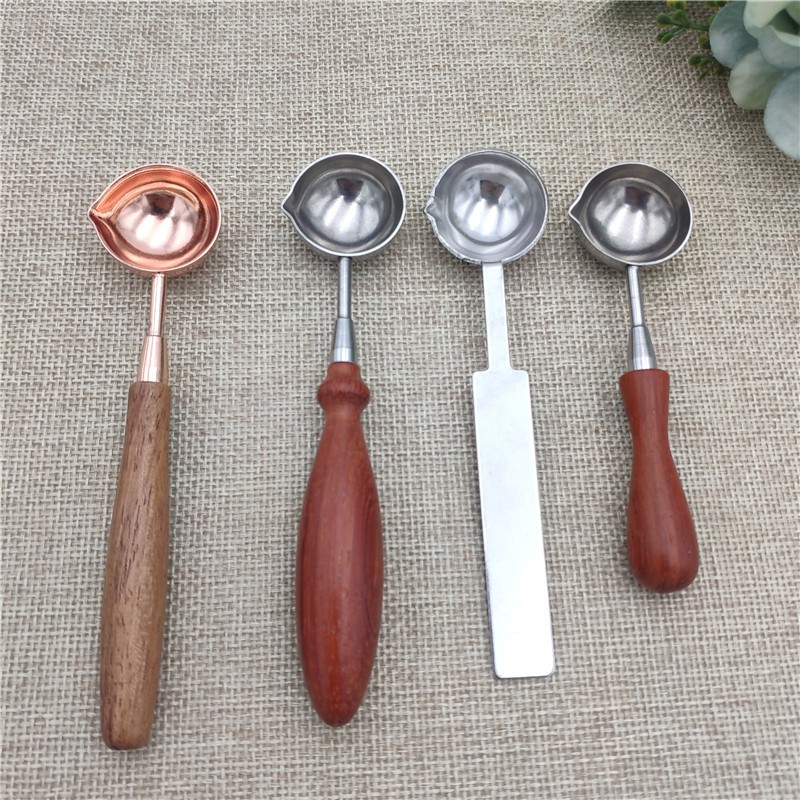 Sealing Wax Stamp Spoon Metal Old Rose Gold Color Spoon For Melting Wax ...