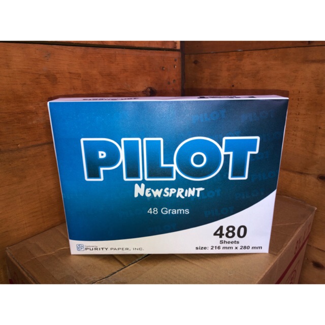 Pilot Newsprint Short 48gsm 480sheets | Shopee Philippines