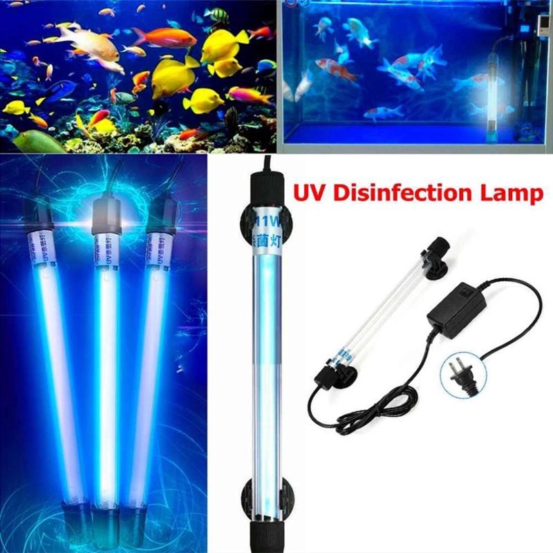 5/9/13W Aquarium Submersible UV Light Clean sterilizer lamp aterproof ...