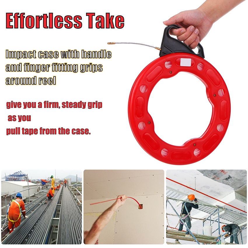30 Meters Electrician Wire Cable Threading Device Running Cable Puller ...