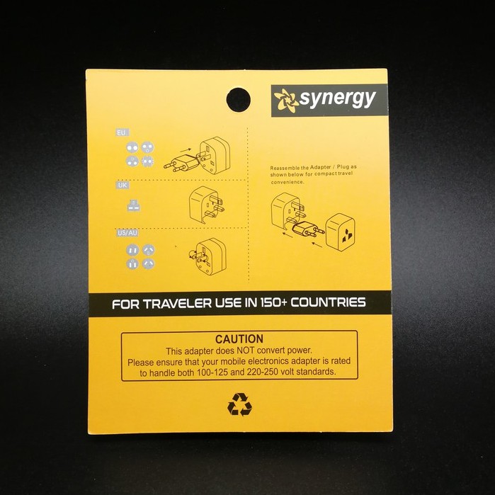 Synergy Universal Travel Adapter (STA-007) | Shopee Philippines