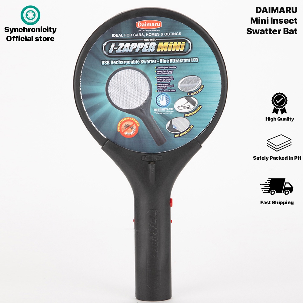 Daimaru Mosquito Swatter Mini Insect Killer Zapper Bat Car Use Ping ...