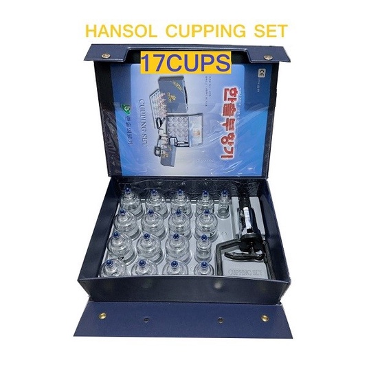 HANSOL BU-HANG Cupping Set, 17 cups, Acupuncture Massage Therapy, Made ...