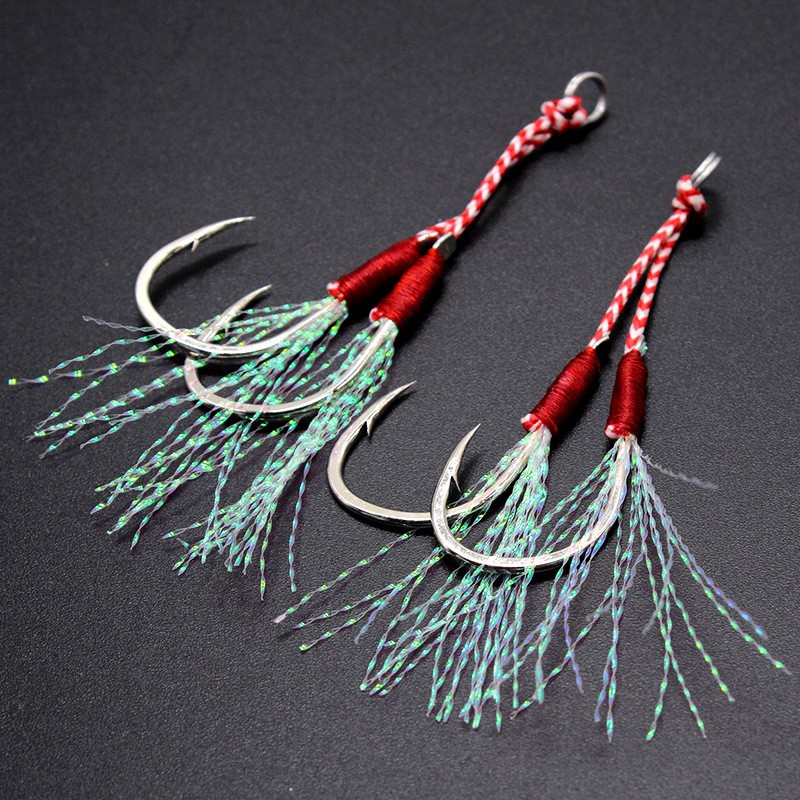 Double Assist Hook Jigging/Single Assist Hook Fishing Jig 1Pc Assist ...