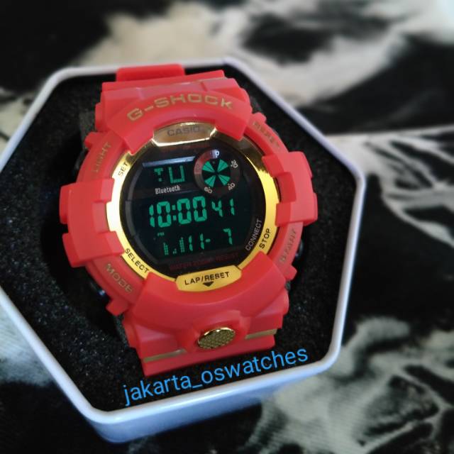 MERAH Casio gshock digital gbd800 g-shock gbd-800 Watch full Red gold ...