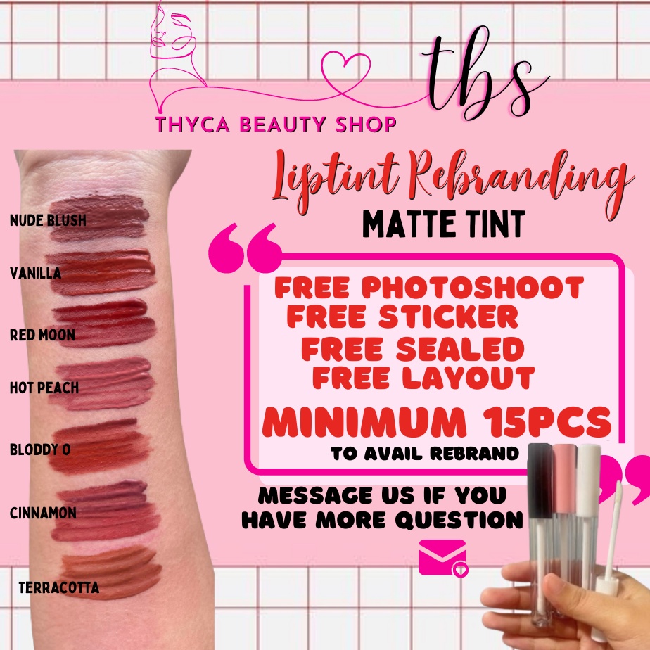 MATTE TINT REBRANDING - White CAP ONLY AVAILABLE | Shopee Philippines