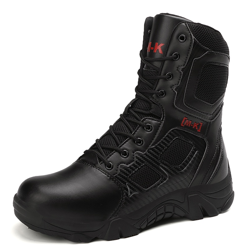 Men High Cut Boots Anti-smashing Steel-toed Boots Wear-resistant Safety ...