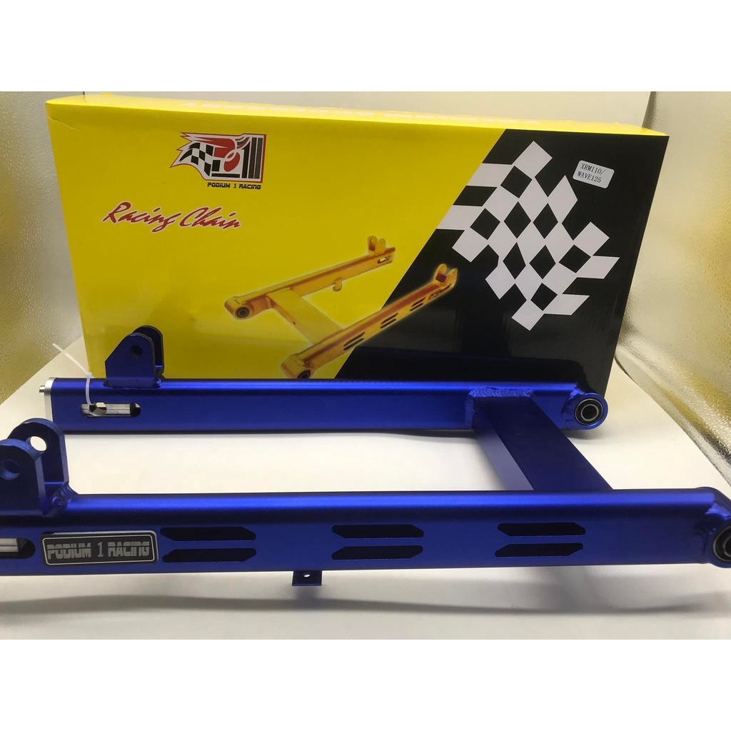 LIGHTEN SWING ARM BLUE MOTORCYCLE Original PODIUM 1 RACING XRM 110 ...