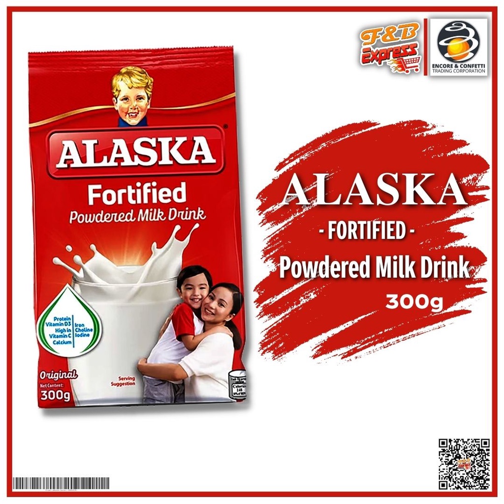 Alaska Fortified Powdered Milk Drink 300g | Shopee Philippines