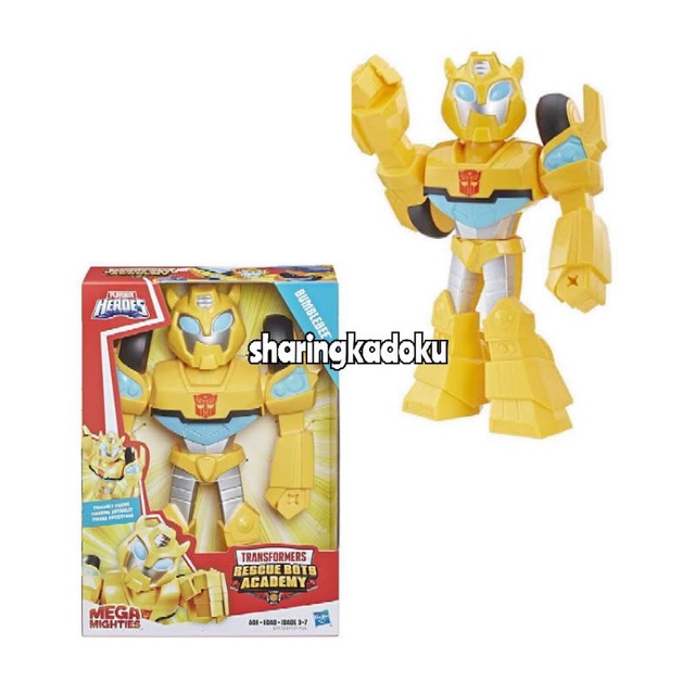 MERAH Transformers bumble bee power Rangers Hasbro Figure Mega mighty ...