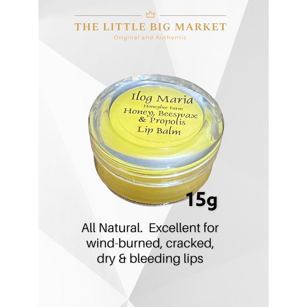 ILOG MARIA HONEY MINT BEESWAX LIP BALM ROUND IN A JAR 15G | Shopee ...