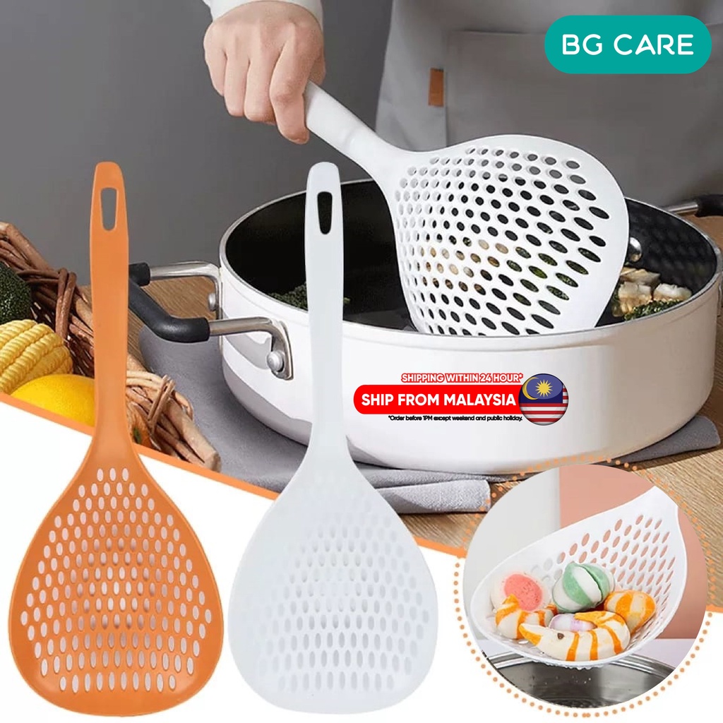 Japanese Style Large Plastic Colander Strainer Noodles Scoop Skimmer ...