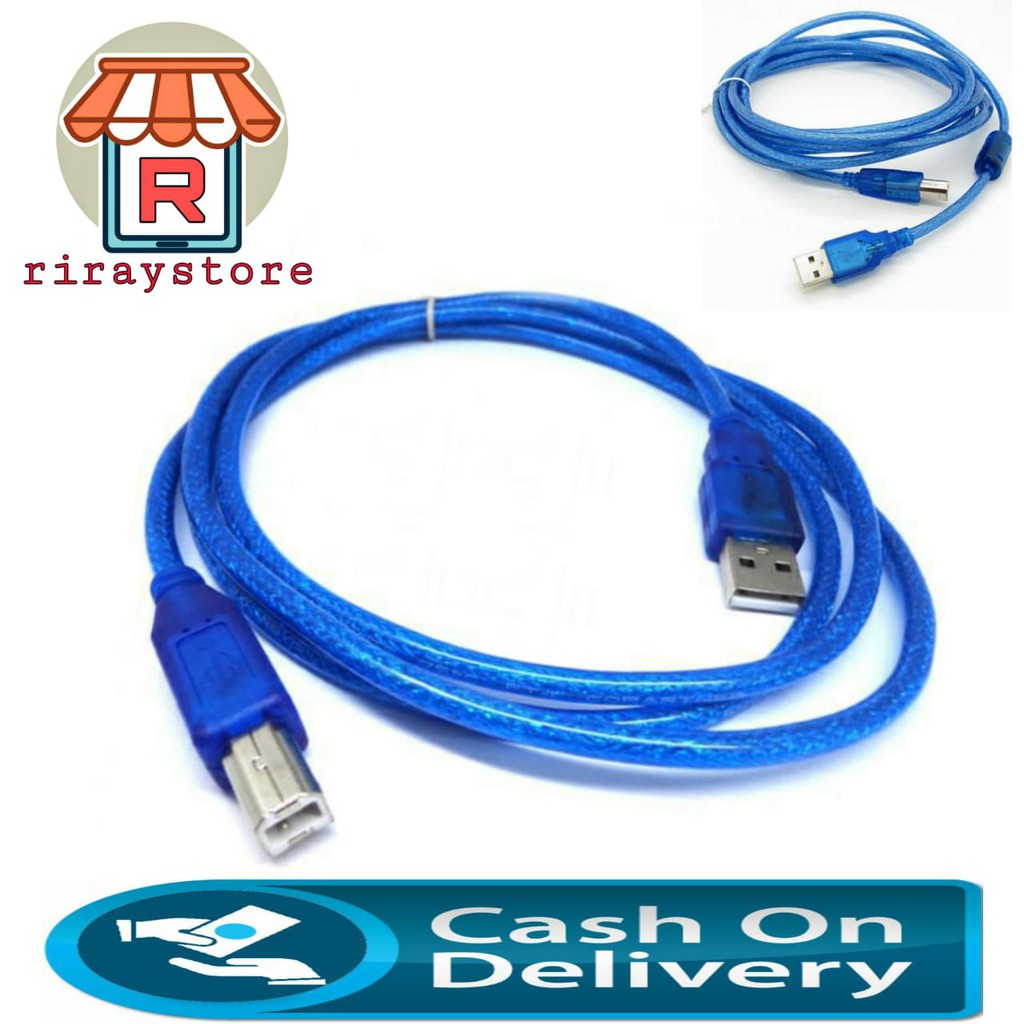 !! Usb Printer Cable Length 1.5M-3M-5M-10M 2.0 High Speed For Computers ...