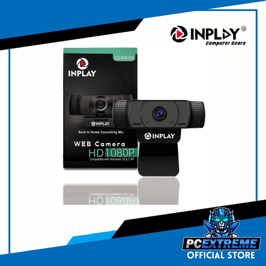 INPLAY webcam 1080p Built-in Noise-Isolating mic web camera (C1080E ...