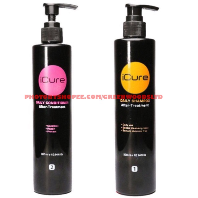 iCure Daily Shampoo & Conditioner 300ml GW_S3 | Shopee Philippines