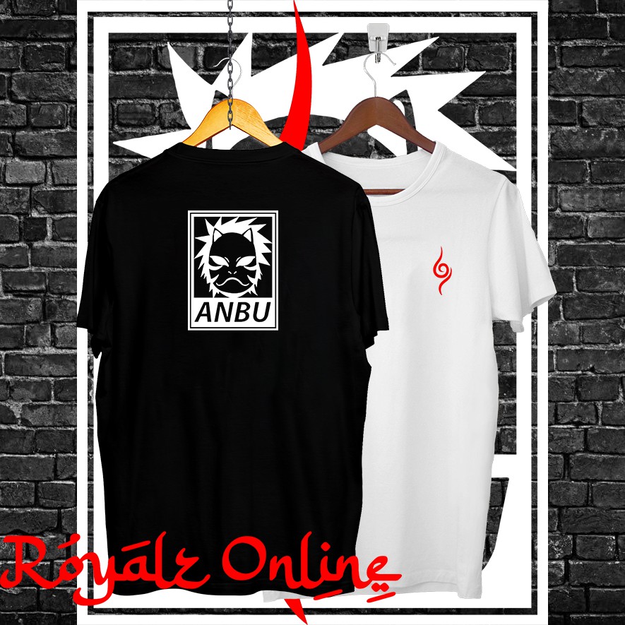 ANBU Mask Anime Shirt Front And Back Print (Unisex For Men And Women ...
