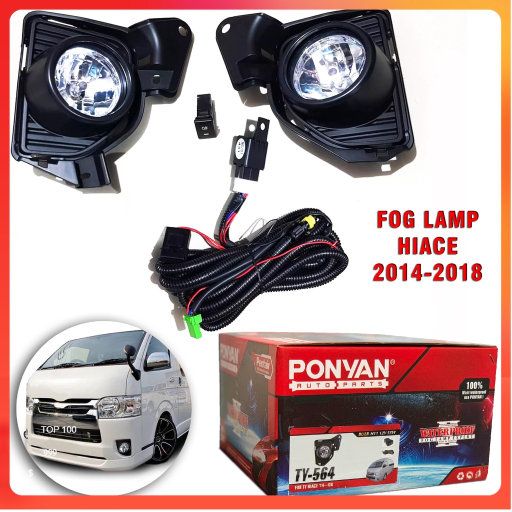TY-564 Pentair Fog Lights Assy Set Toyota HI ACE HIACE 2014-2018 100% ...
