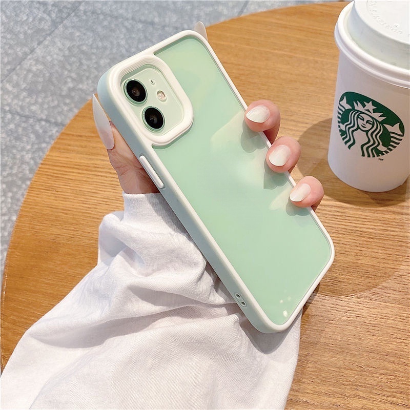 Green Case for iPhone 13 12 11 pro x xr xs max 6 6s 7 8 plus mini Case ...