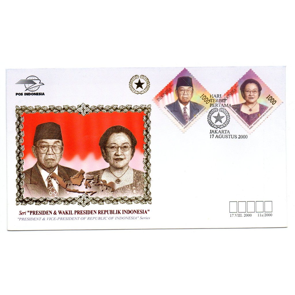 President Gus Dur Megawati 2000 First Daily Cover Stamp | Shopee ...