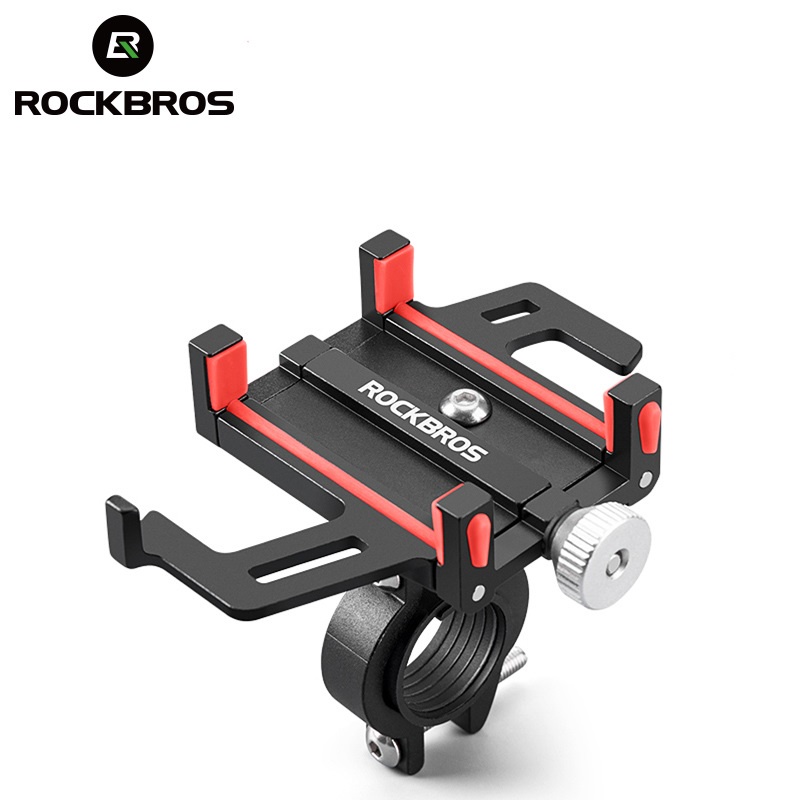 Local Delivery ROCKBROS Bike Phone Holder Adjustable Aluminum Alloy Cycling Stand 360 Rotation ...