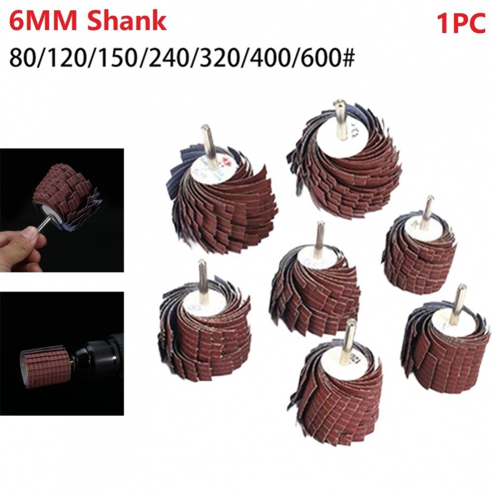 DHEART~Flap Wheel 1pc 35*45*6mm 80-600 Gravel Polishing Sanding Cloth ...