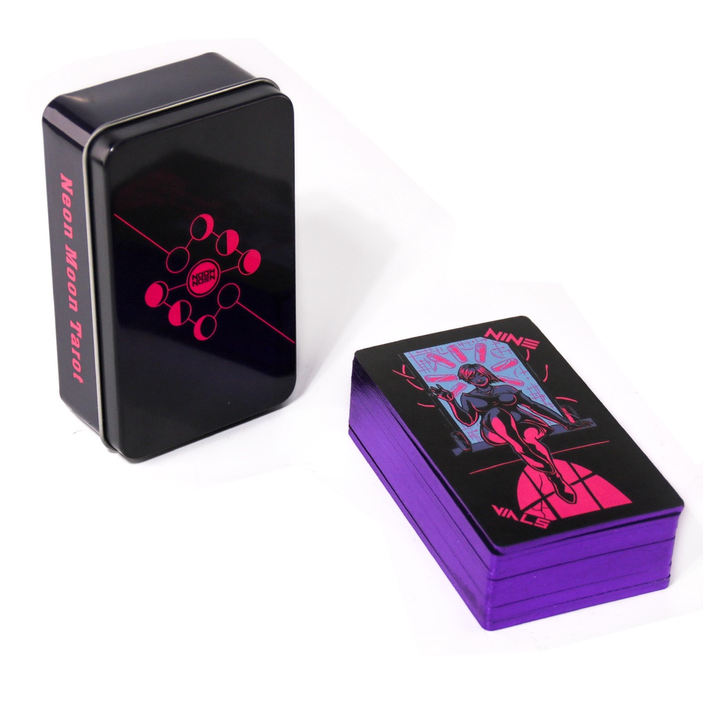 Neon Moon Tarot In A Tin Metal Box Tarot Deck with PDF Guide Book ...
