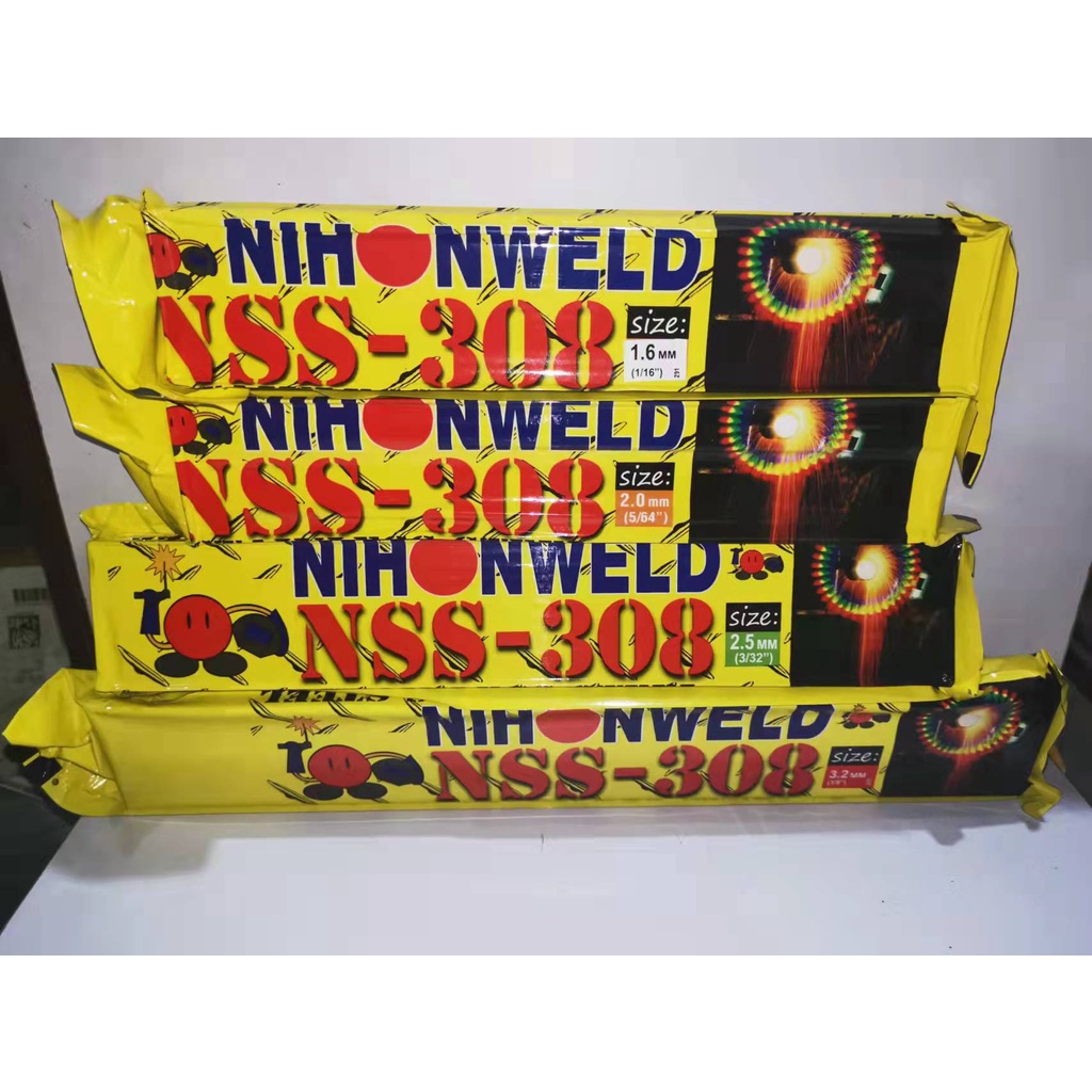 ORIGINAL Nihon Stainless Steel Welding Rod NSS-308 [1.6mm/2.0mm/2.5mm/3.2mm] 1Kilo/Kg | Shopee ...
