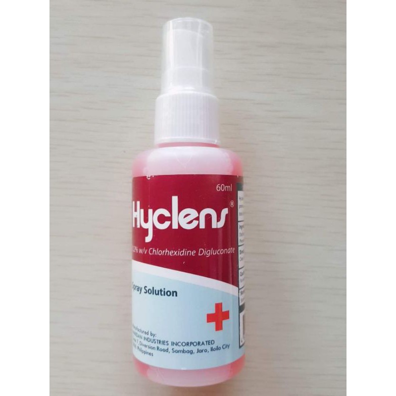 HYCLENS wound spray 60 ml SECURED PACKAGING chlorhexidine digluconate 0 ...