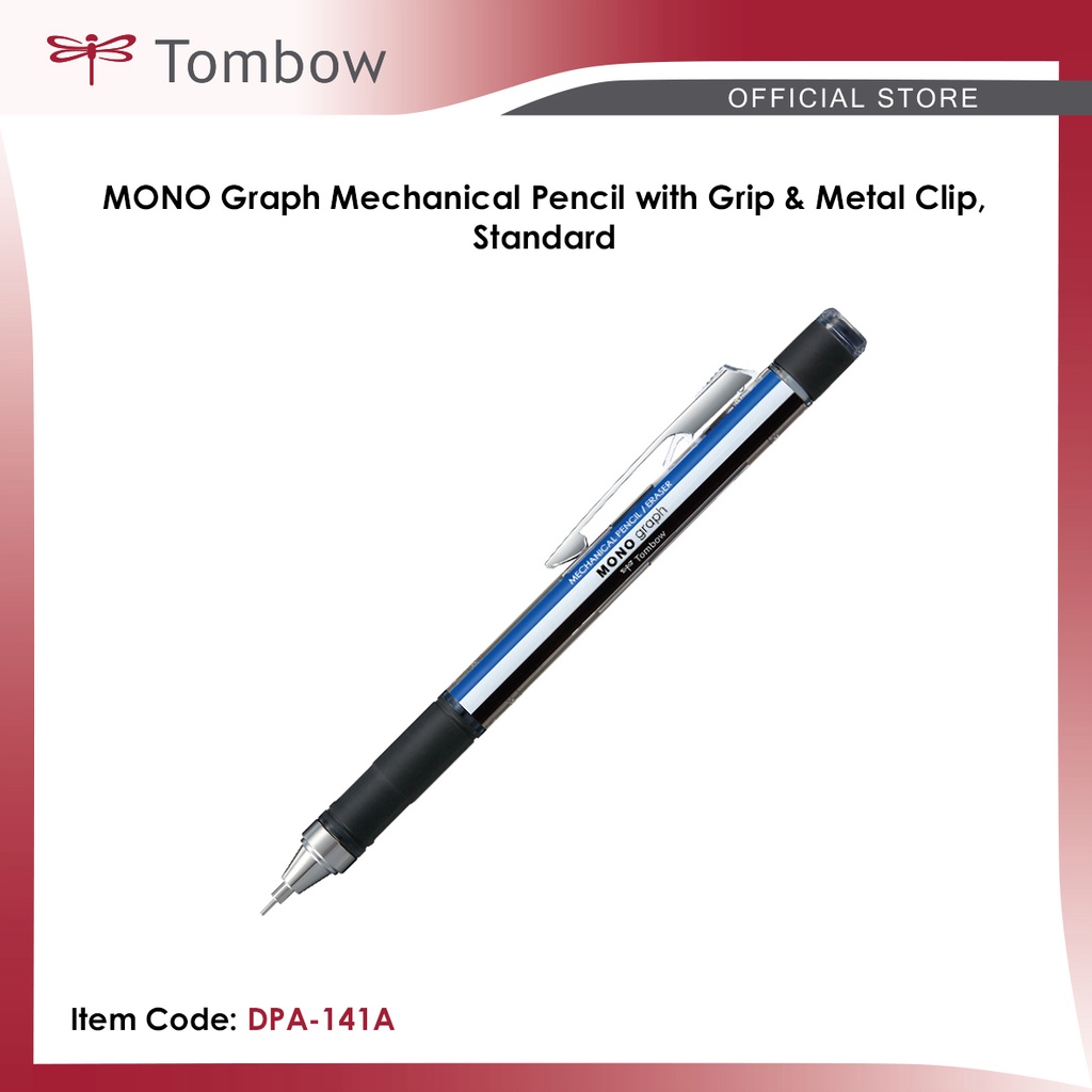 Tombow Mono Graph Grip Metal Clip Mechanical Pencil | Shopee Philippines