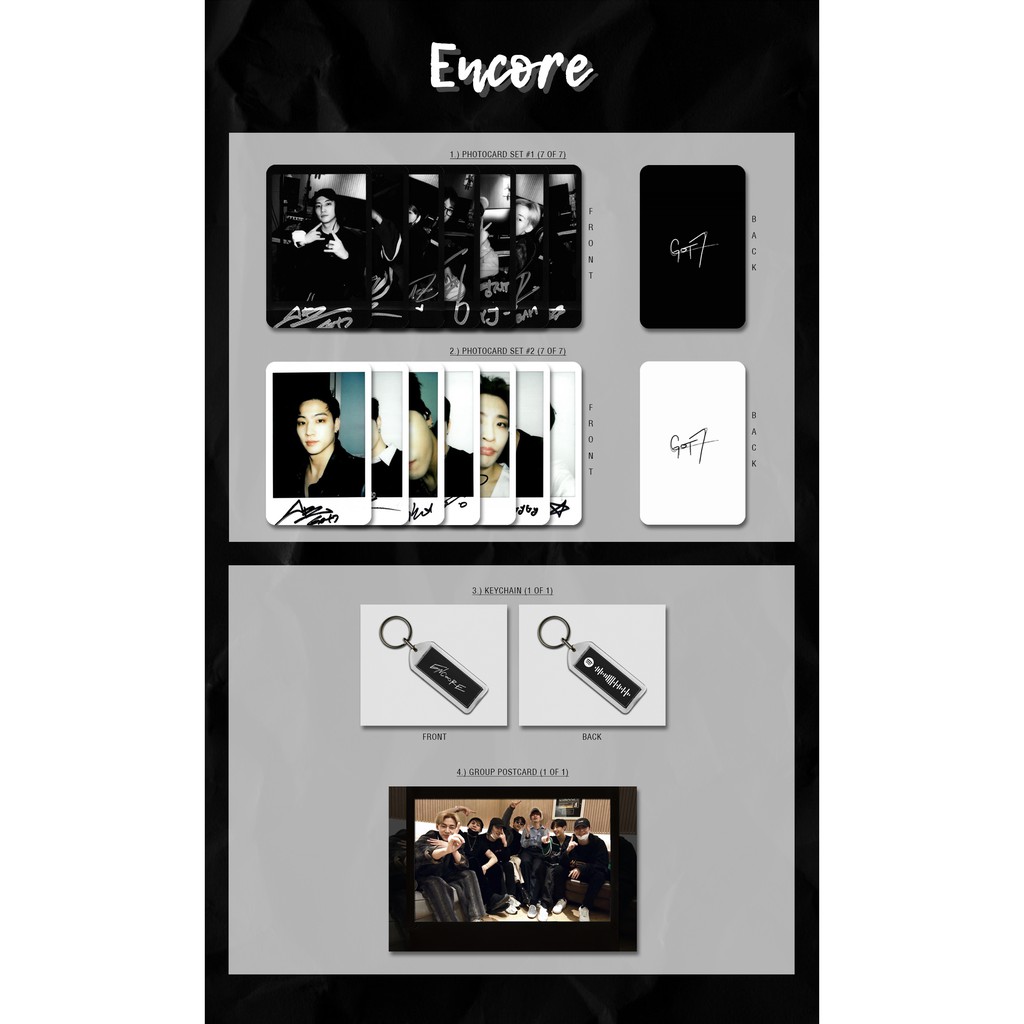 GOT7 'Encore' Fanmade Photocard Set | Shopee Philippines