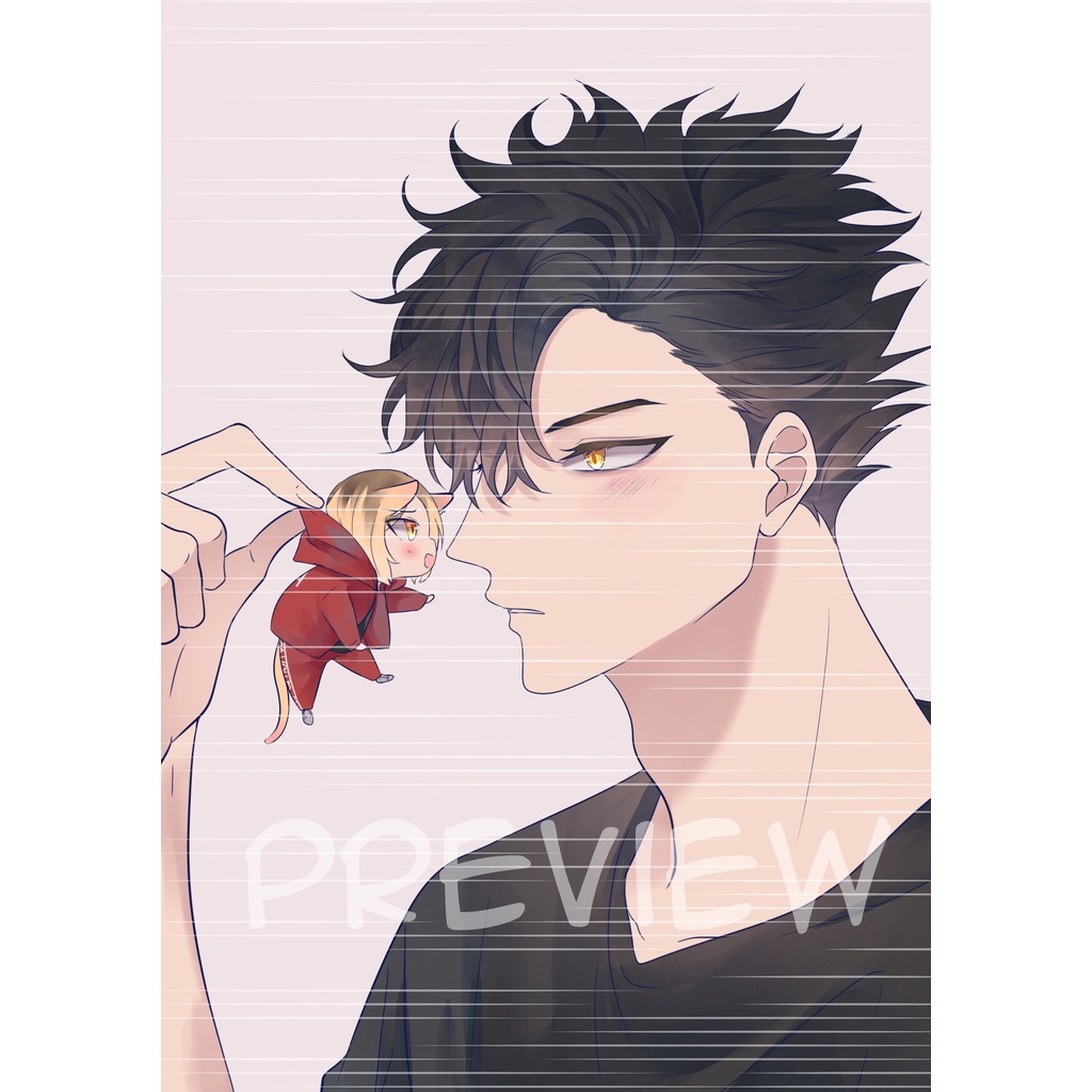 Haikyuu!! KUROKEN (Kuroo x Kenma) A4 Print 149 5R 69 Each | Shopee ...