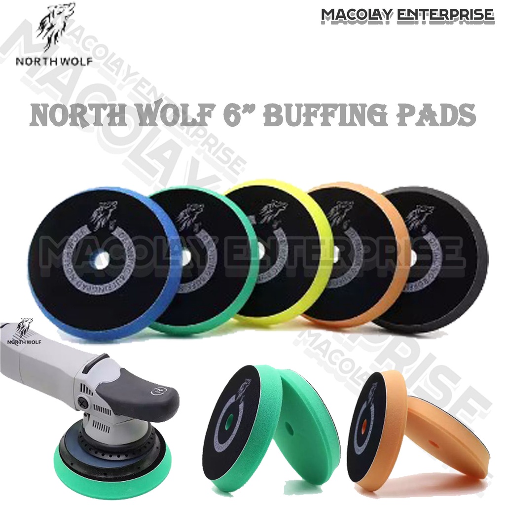 6-inch Northwolf foam pads for 6" backing plate DA and rotary polishers ...