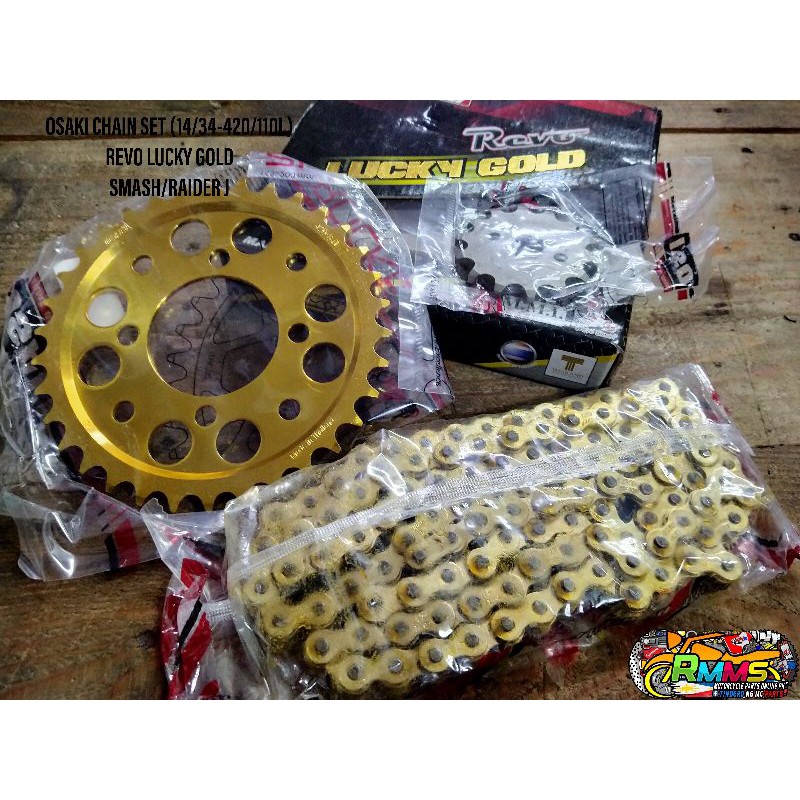 OSAKI CHAIN SET 14/36 428 FOR SUZUKI SMASH/RAIDERJ | Shopee Philippines