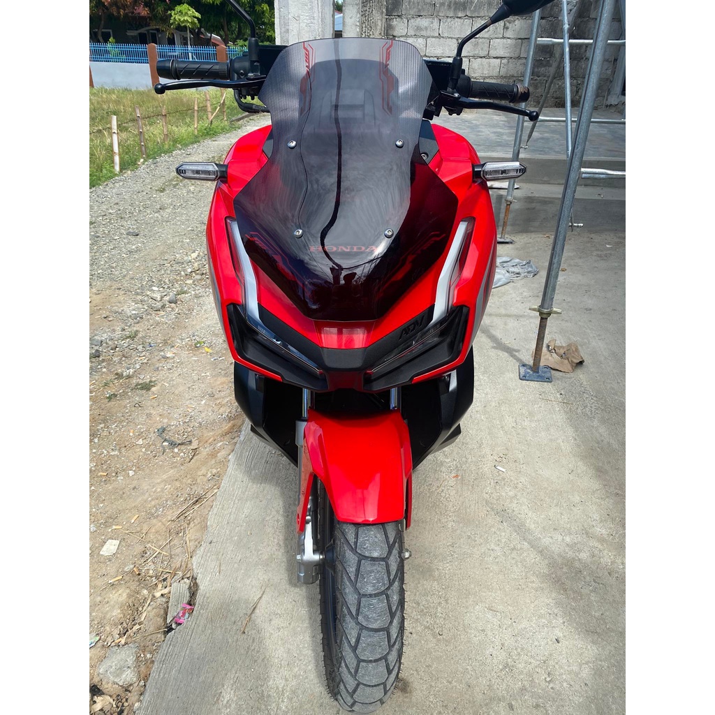 HONDA ADV 150 & 160 WINDSHIELD SMOKE BLACK RED COMBINATION | Shopee ...