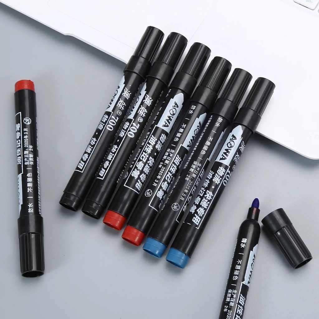 Permanent Marker Pen 700 Concentrated Oily Markers Pens Write Bullet ...