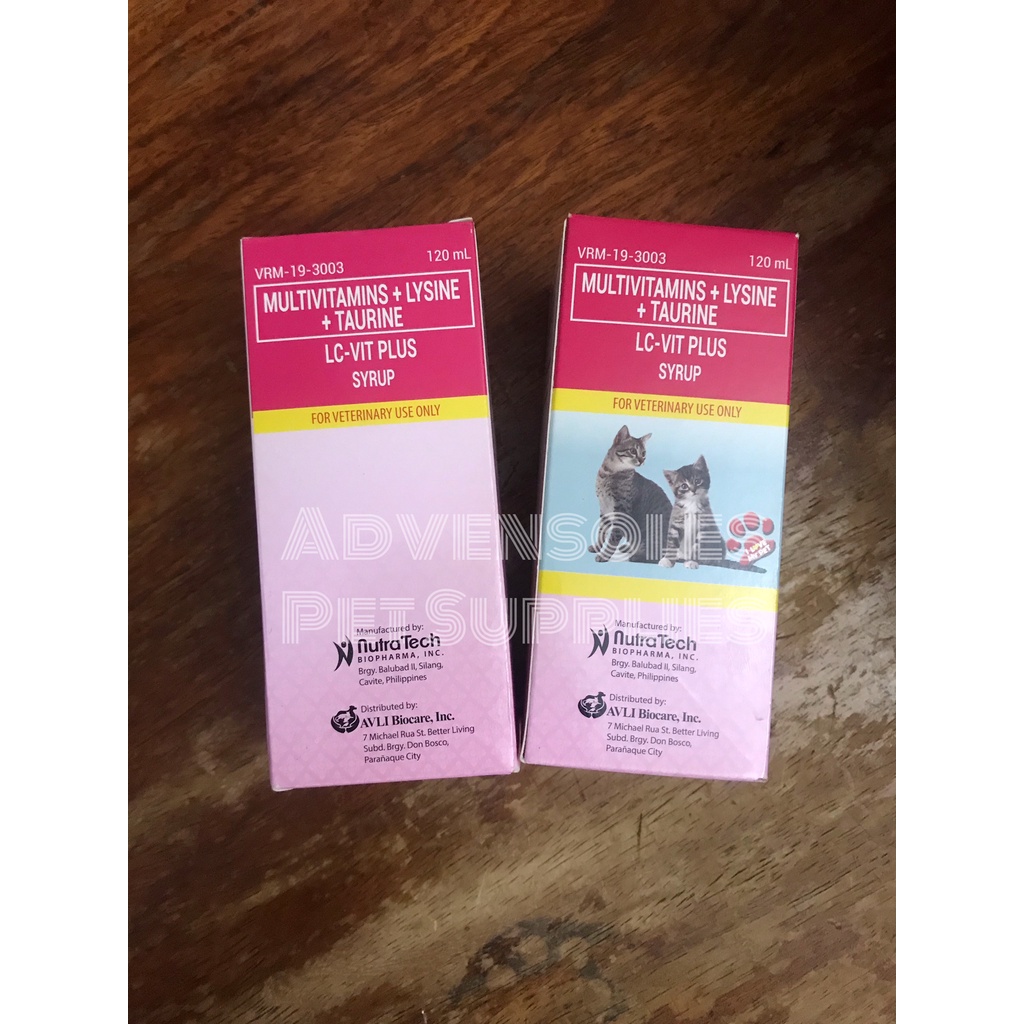 LC-VIT PLUS Multivitamins Cat & Kitten Syrup 120ml | Shopee Philippines