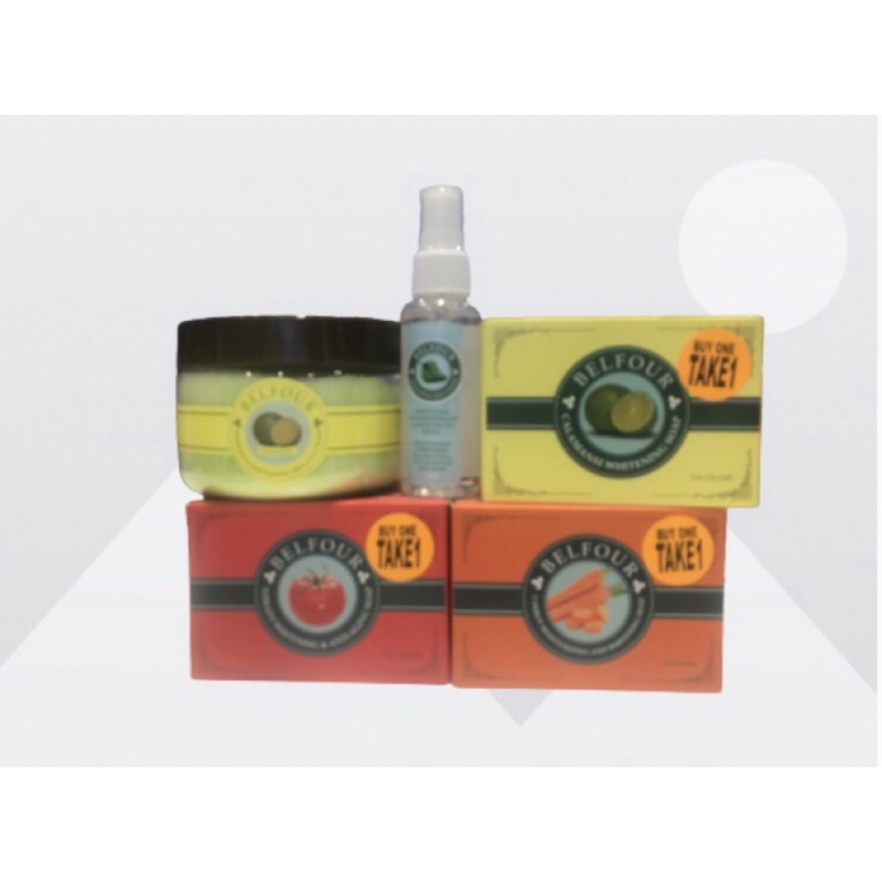 BELFOUR Whitening products,(Deodorant,Soap & Salt Scrub. | Shopee ...