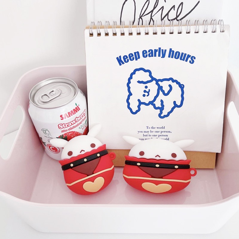 Game Genshin Impact Earphone Case 1/2/3 Klee Rabbit Silicone Wireless ...