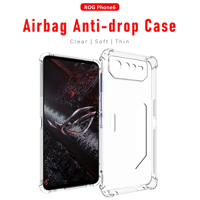 【Case+Tempered Glass】ASUS ROG Phone 6 6D ROG6 Pro Ultimate Casing Clear ...
