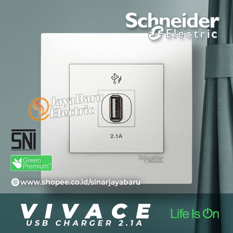 SCHNEIDER VIVACE USB Charger Socket | Shopee Philippines