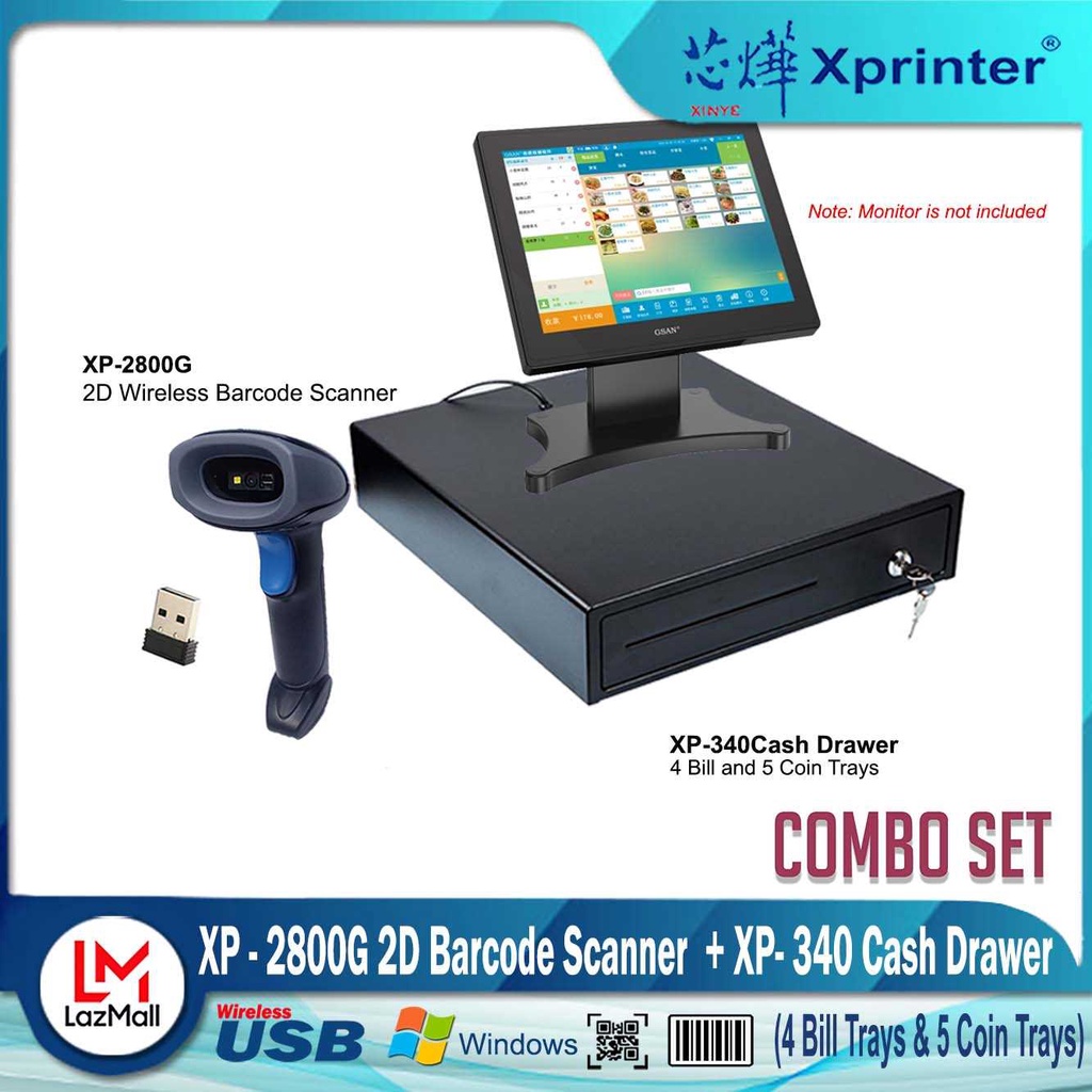 Xprinter XP-9701G Handheld 2.4G Wireless 2D+XP-340 Heavy Duty Cash ... Xprinter XP-9701G Handheld 2.4G Wireless 2D+XP-340 Heavy Duty Cash ...
