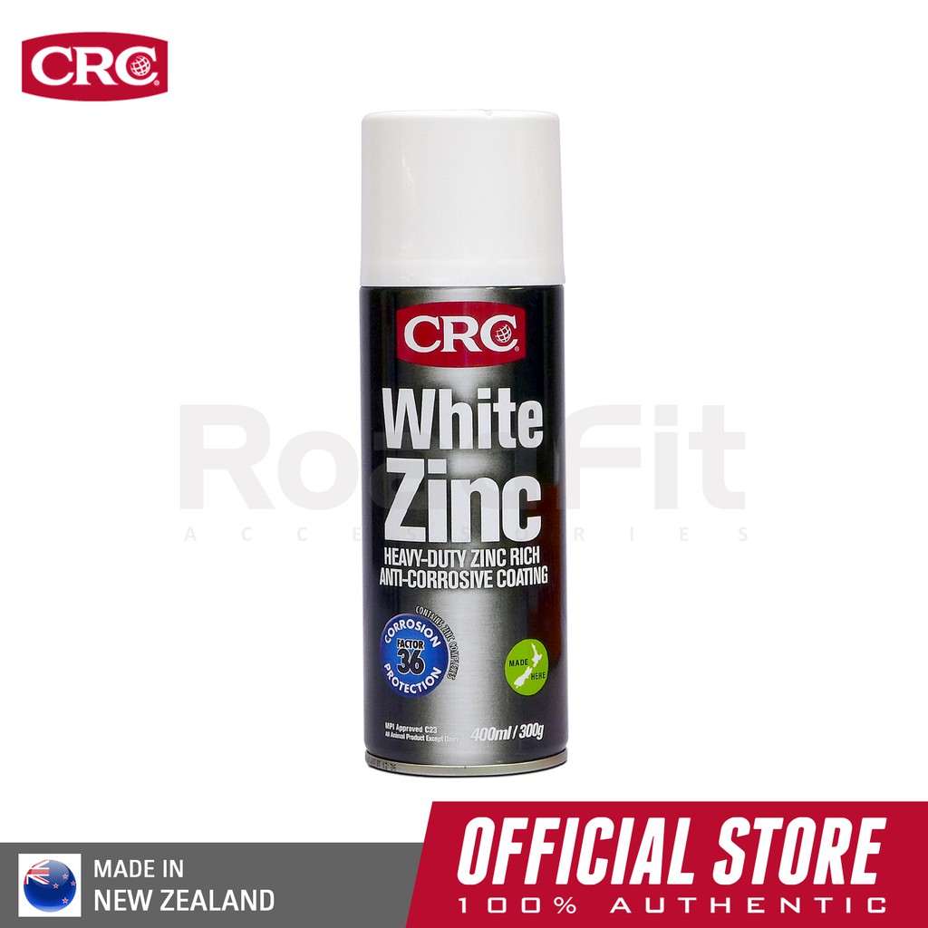 CRC Coloured Zinc Heavy-Duty Zinc Rich Anti-Corrosive Coating, White ...