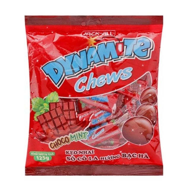 (Bag Of 25) Dynamite Chocolate Mint Flavored Chewable Candy / Bag 125g ...