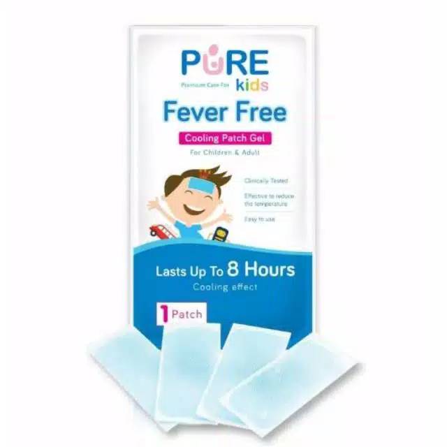 Pure Baby Hayu Amp; Kids Fever Free - 1 Box 4 Sheets Cooling Patch Gel ...