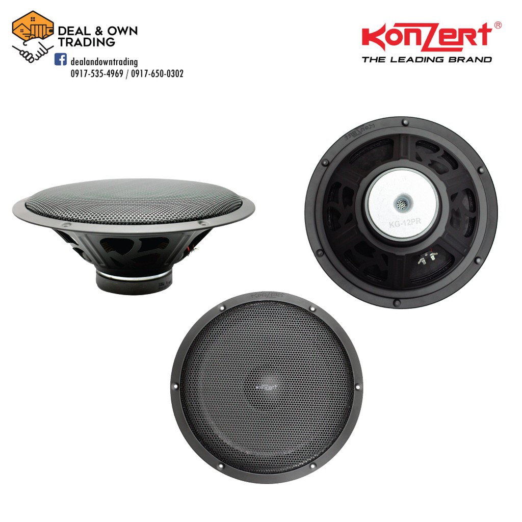 Konzert KG-12PR 12 inch 300W Woofer (1Pair) | Shopee Philippines