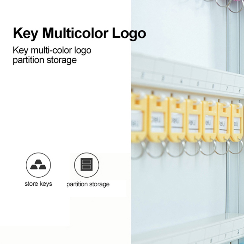 Deli Key Cabinet Safety Key Box Home Storage Creative Key Safe Box 24 ...