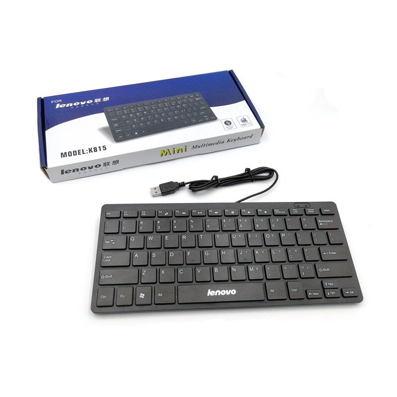 Lenovo Multimedia USB Mini Keyboard For PC Laptop Computer | Shopee ...